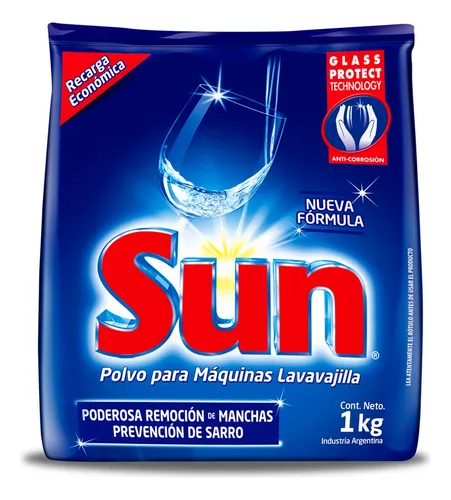 DETERGENTE SUN | PARA MÁQUINAS LAVAVAJILLAS EN SACHET - POLVO POR 1 ...
